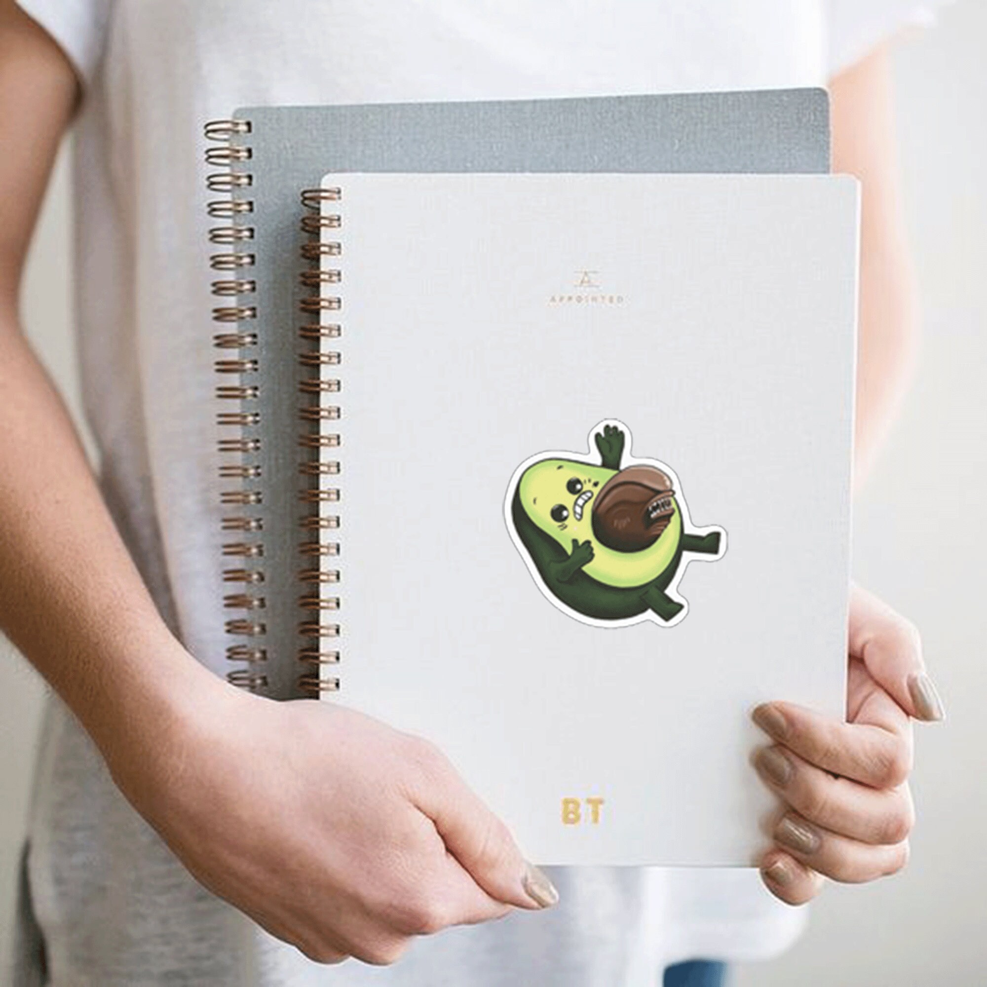 Stickers Avocado Alien, Cute Avocado Alien, Funny Avocado, Creep ...