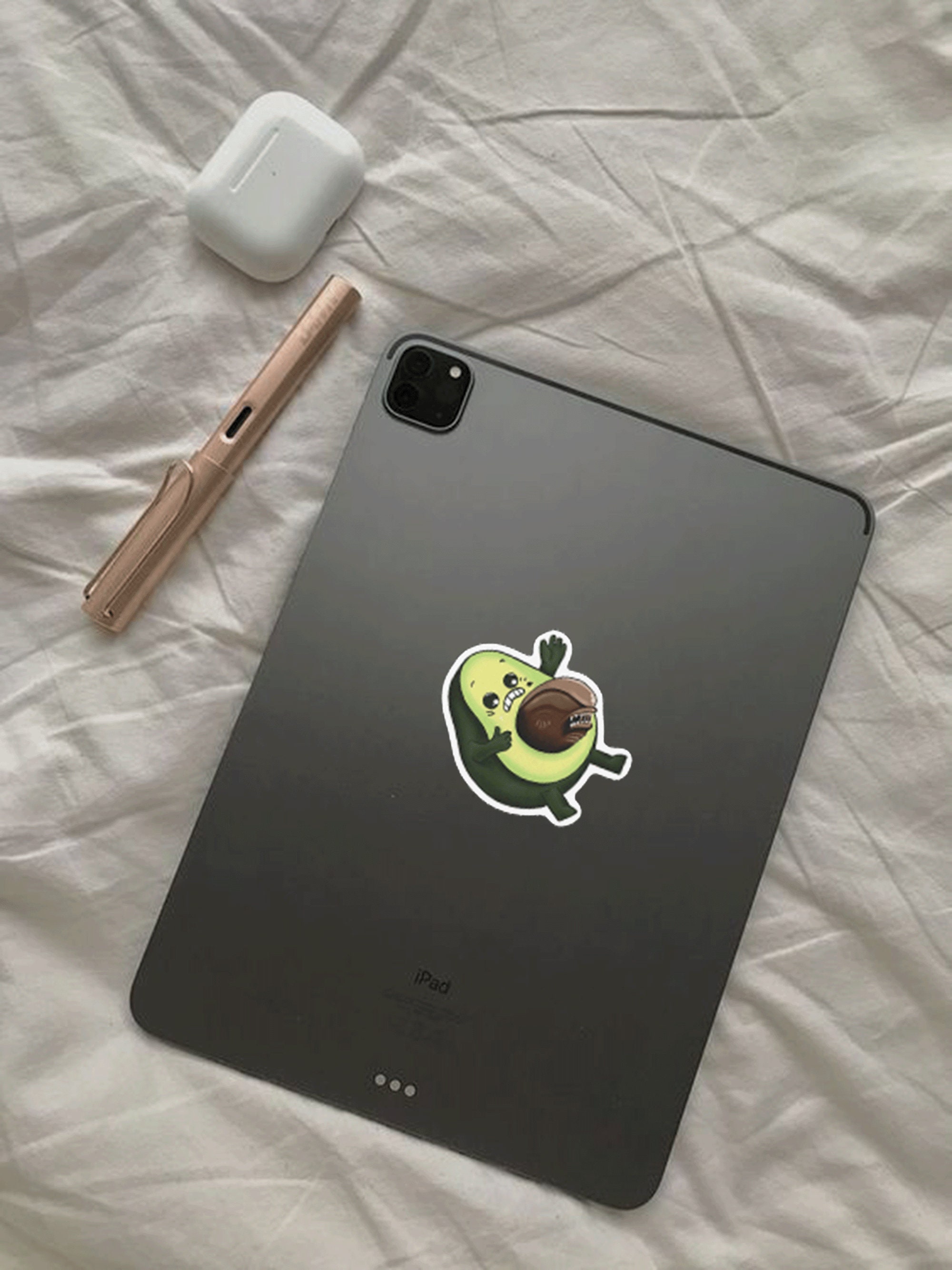 Stickers Avocado Alien, Cute Avocado Alien, Funny Avocado, Creep ...