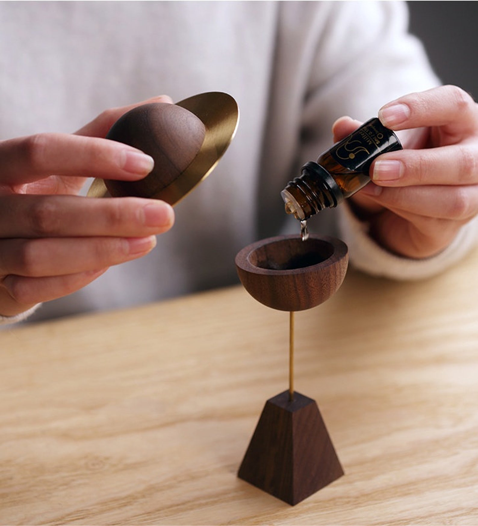 Walnut Wooden Planet Essential Oil Diffuser Wooden Planet - Etsy