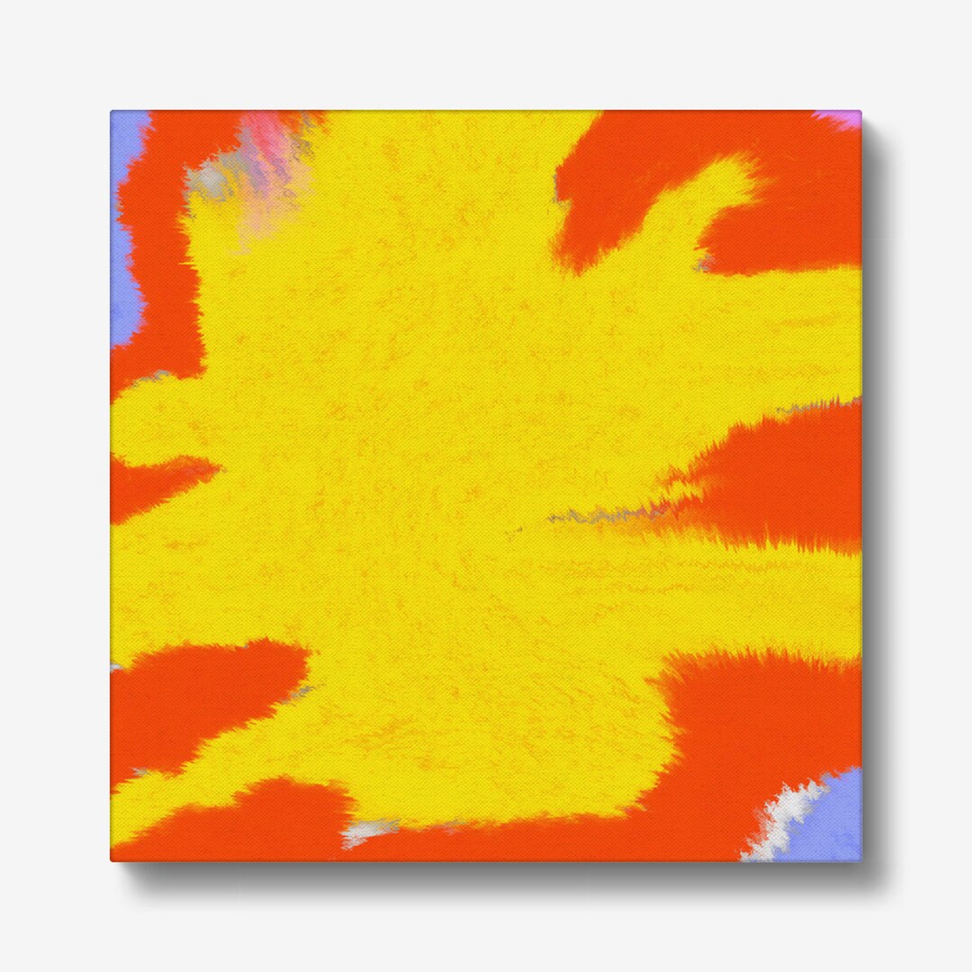 Abstract Art Square Canvas - ''ripping Seams'' - Sized From 12x12in to ...