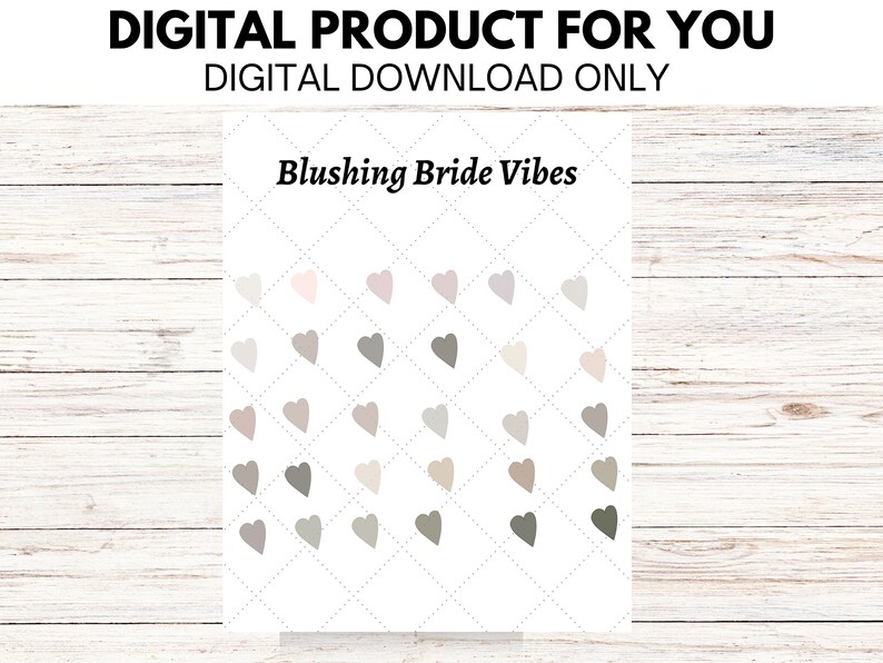 Blushing Bride Vibes Procreate Custom Color Palette From Digiblissx Etsy