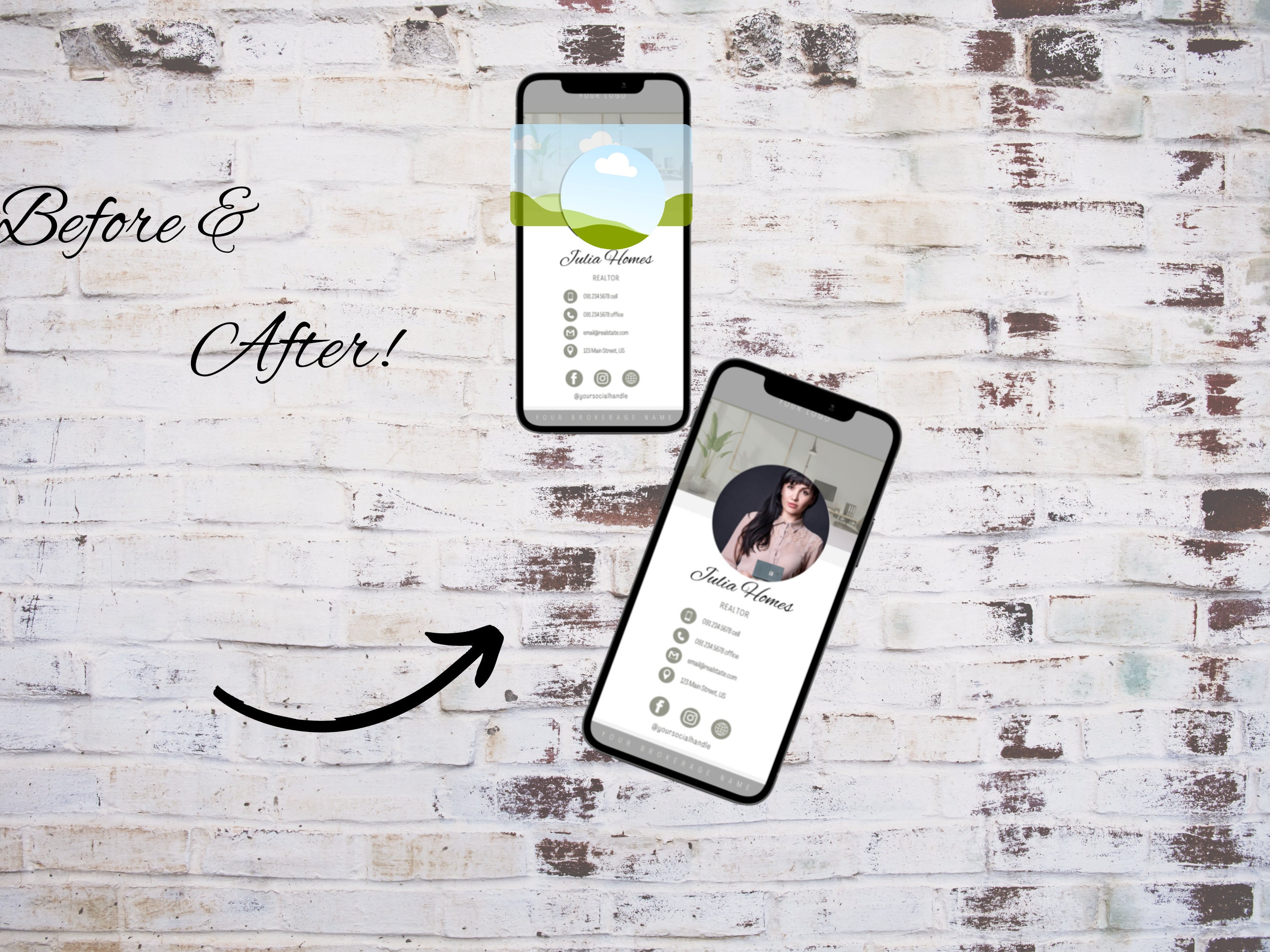 Digital Business Card Template Bundle From Digiblissx - Etsy