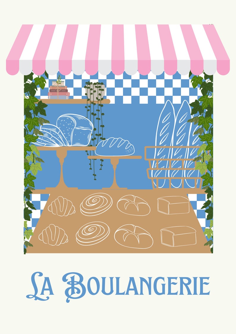 La Boulangerie Bakery Printable Wall Art Digital Download Print at Home ...