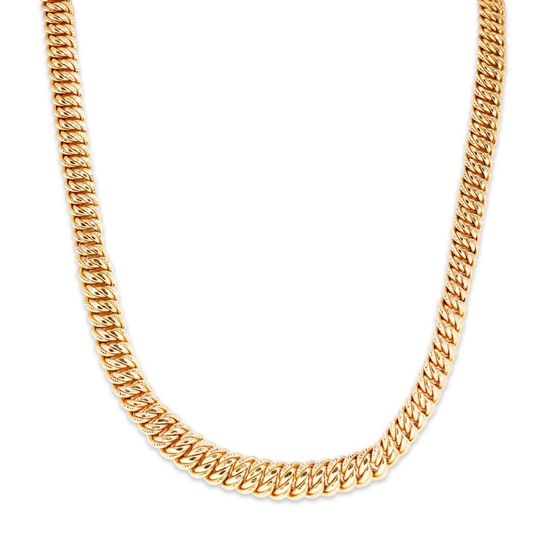 Antique French 18k Yellow Gold Graduated Link Necklace - Etsy