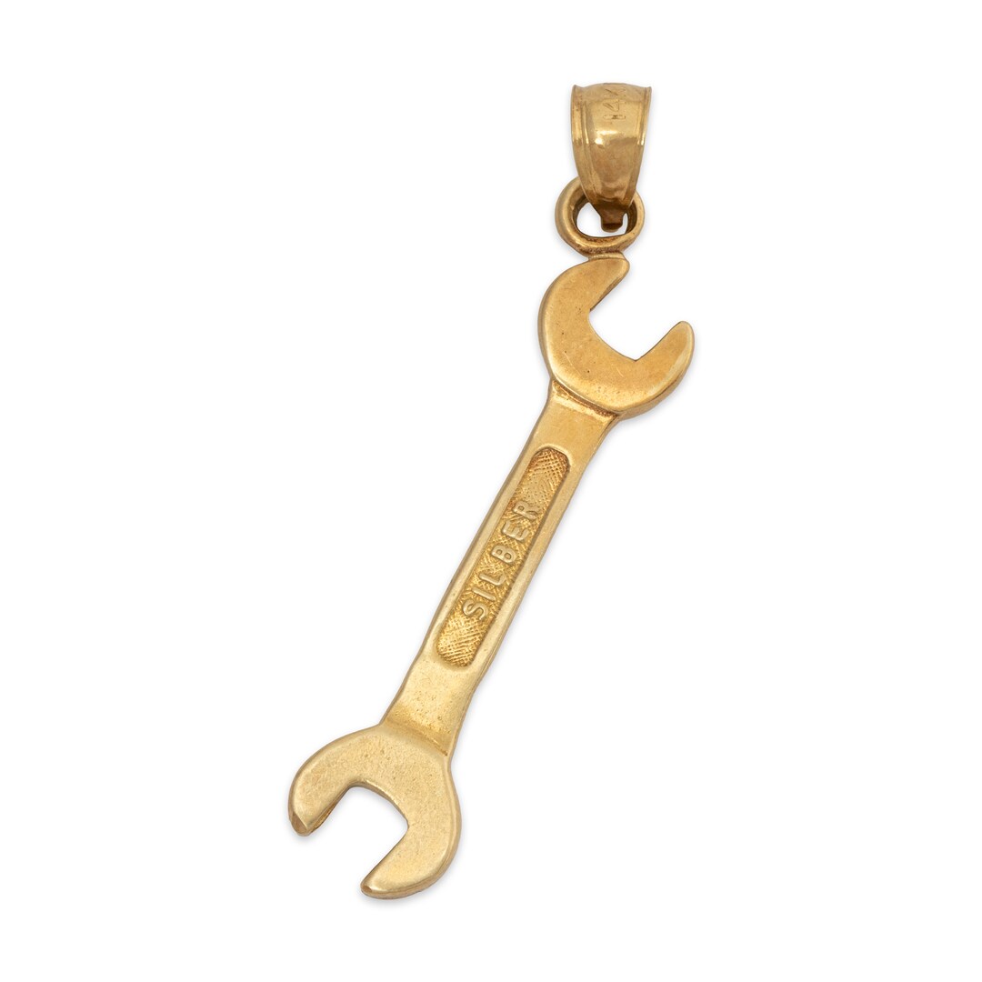 Vintage 14k Yellow Gold Wrench Pendant / Charm - Etsy