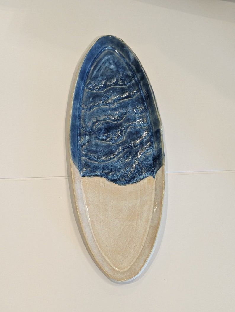 Handmade Ceramic Ocean Themed Tray- 13 Inches Long - Etsy
