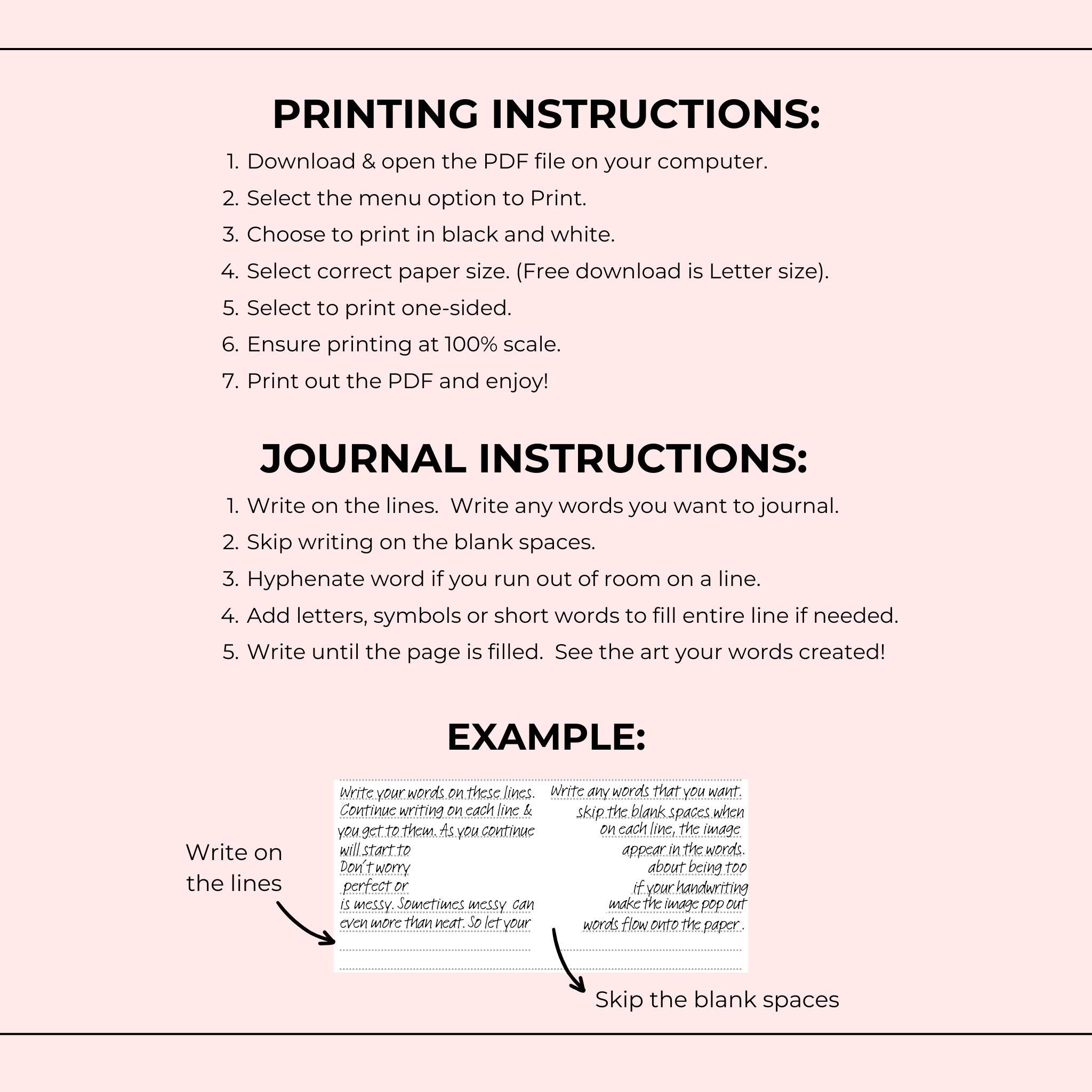 Printable Love-themed Journal Pages - Guided Line Art for Couples ...