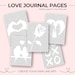 Printable Love-themed Journal Pages - Guided Line Art for Couples ...