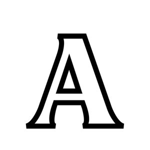 Full Alphabet Template- PDF - SVG - for DIY Projects - Printable ...