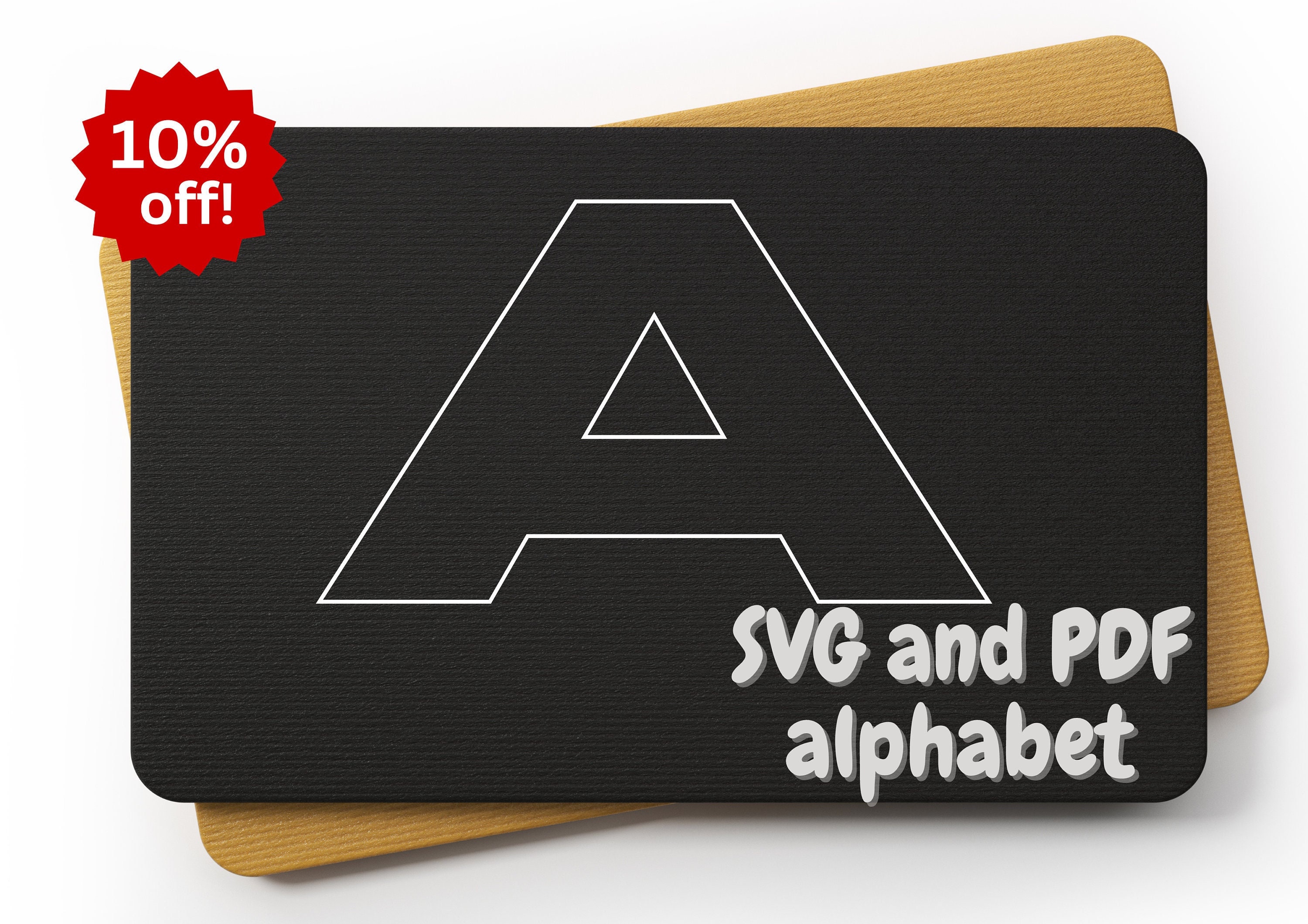 Full Alphabet Template PDF SVG for DIY Projects - Etsy