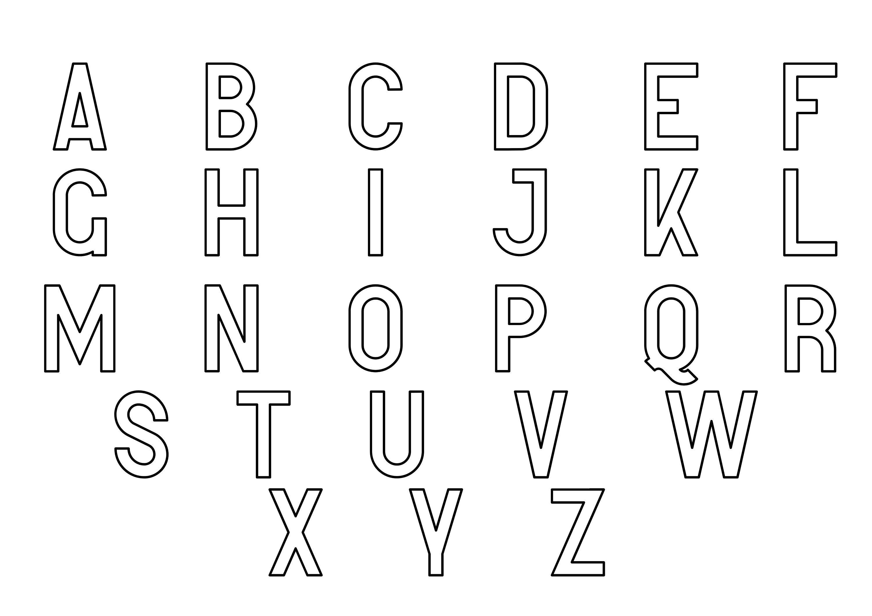 Full Alphabet Template PDF SVG for DIY Projects Printable Letters - Etsy