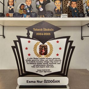 Personalized Acrylic or Wooden Book-shaped Photo Plaque,custom Engraved ...