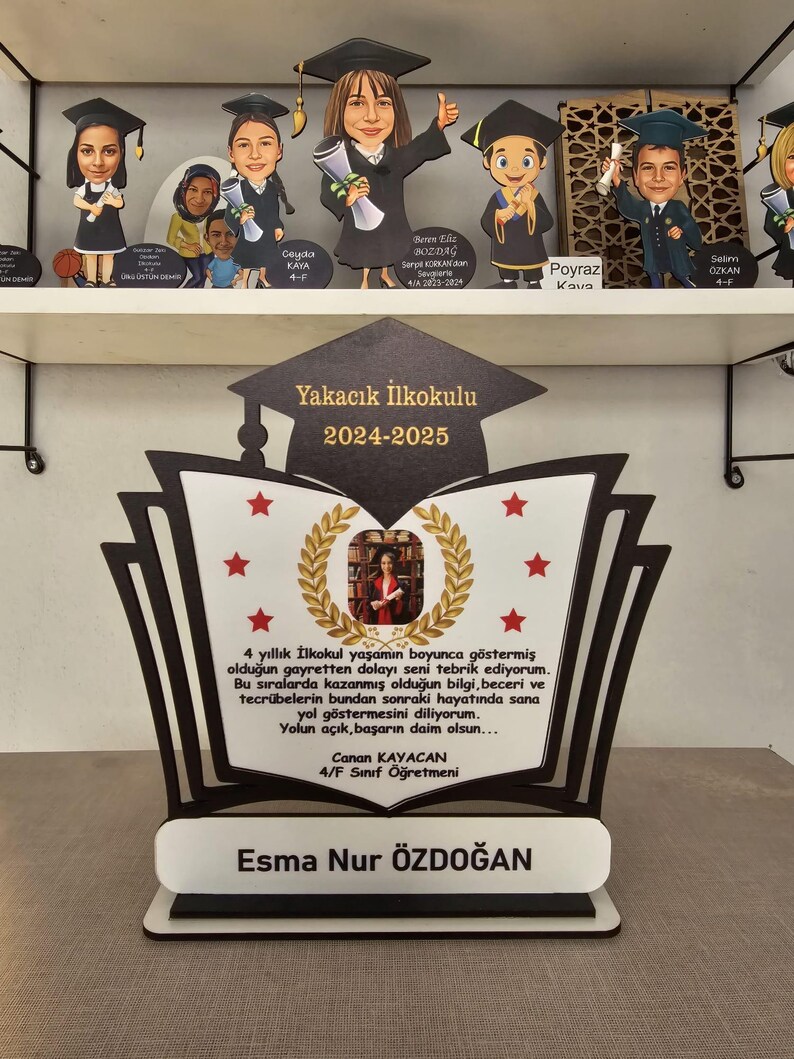Personalized Acrylic or Wooden Book-shaped Photo Plaque,custom Engraved ...