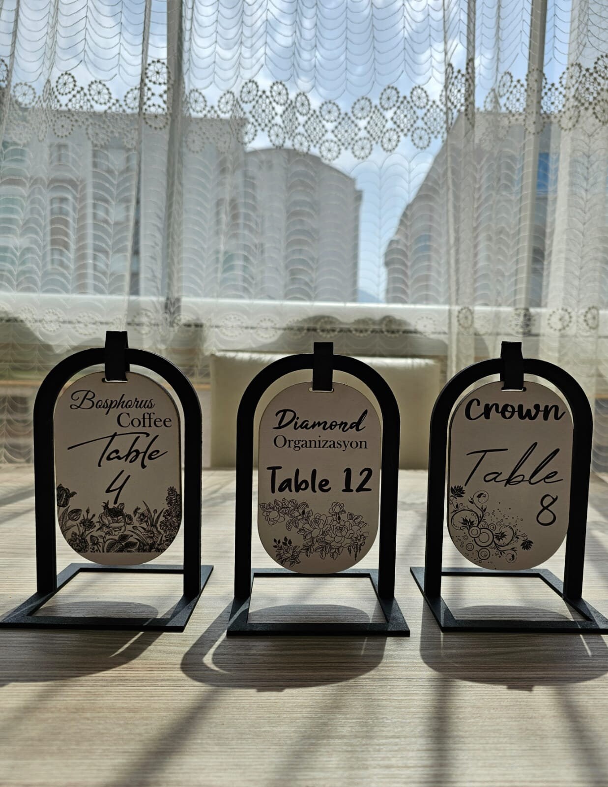 Wooden Table Names,custom Table Sign,reception Table Card,personalized ...