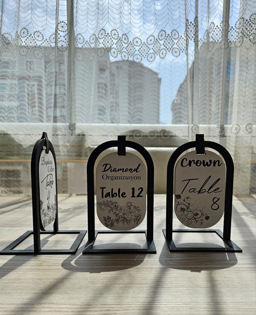 Wooden Table Names,custom Table Sign,reception Table Card,personalized ...