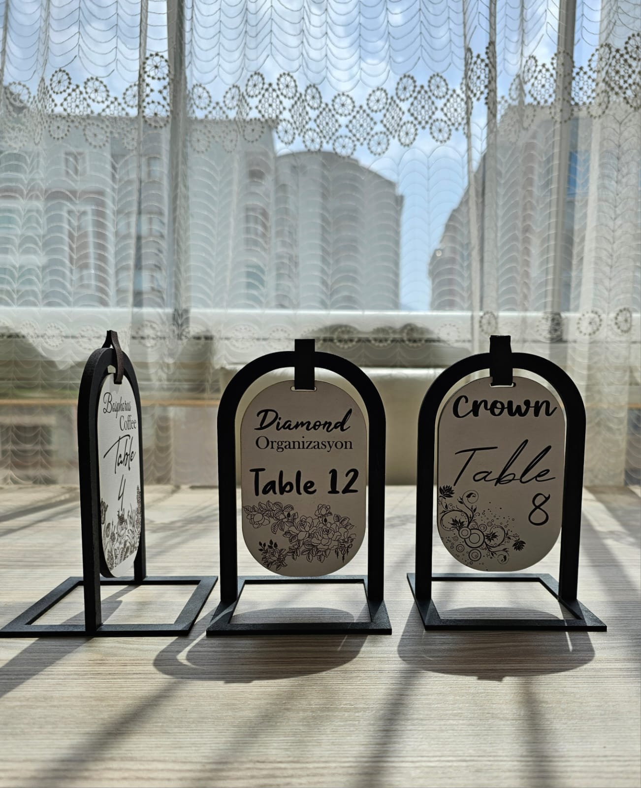 Wooden Table Names,custom Table Sign,reception Table Card,personalized ...