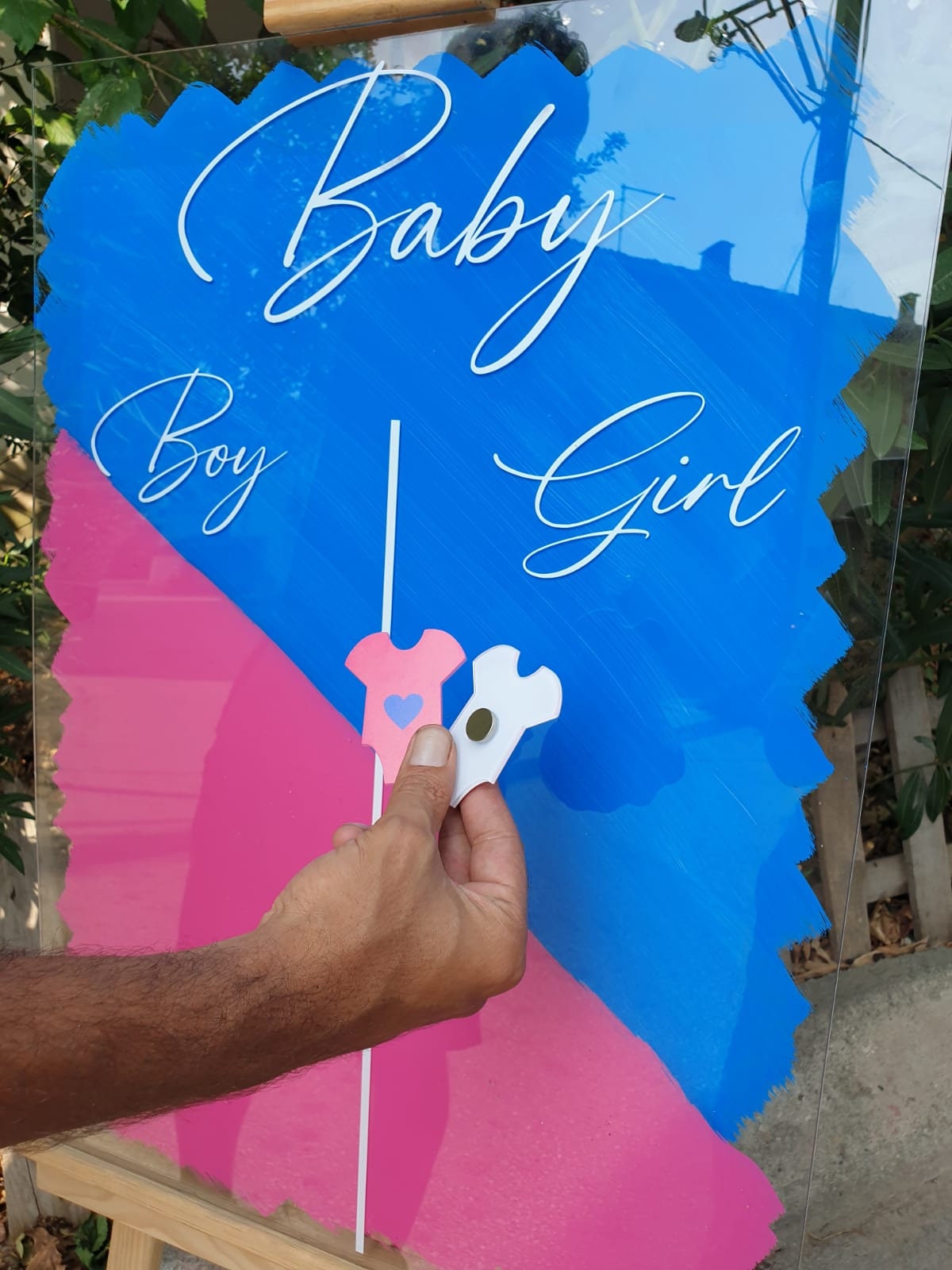 Gender Reveal Voting Board With Baby Clothes Magnet,he or She Gender ...