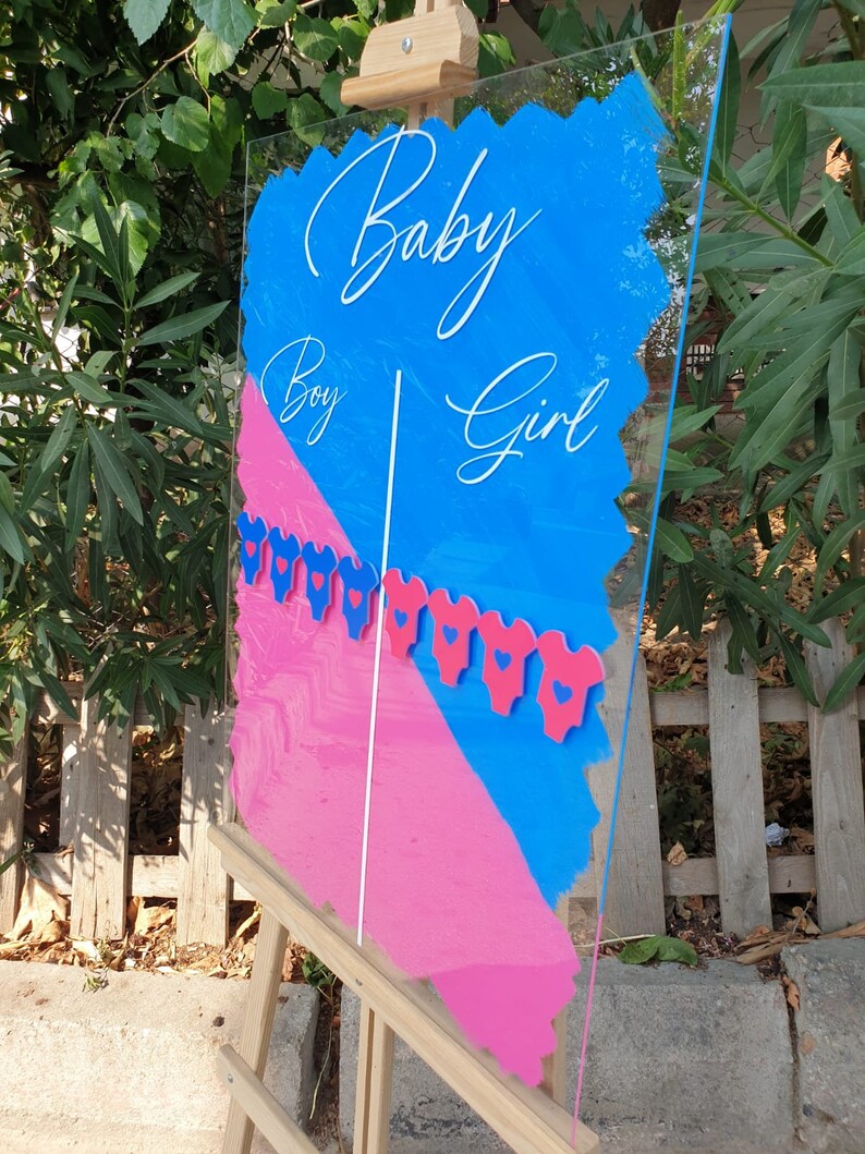 Gender Reveal Voting Board With Baby Clothes Magnet,he or She Gender ...