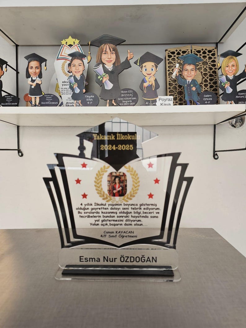 Personalized Acrylic or Wooden Book-shaped Photo Plaque,custom Engraved ...