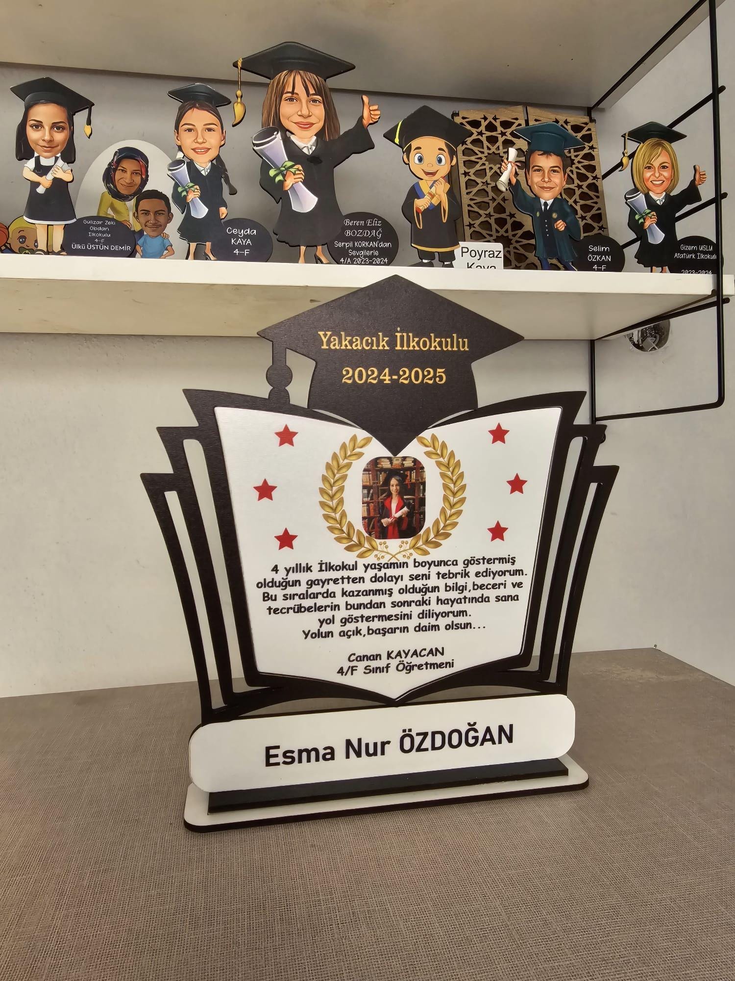 Personalized Acrylic or Wooden Book-shaped Photo Plaque,custom Engraved ...