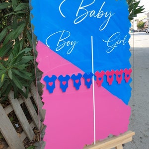 Gender Reveal Voting Board With Baby Clothes Magnet,he or She Gender ...