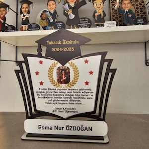 Personalized Acrylic or Wooden Book-shaped Photo Plaque,custom Engraved ...