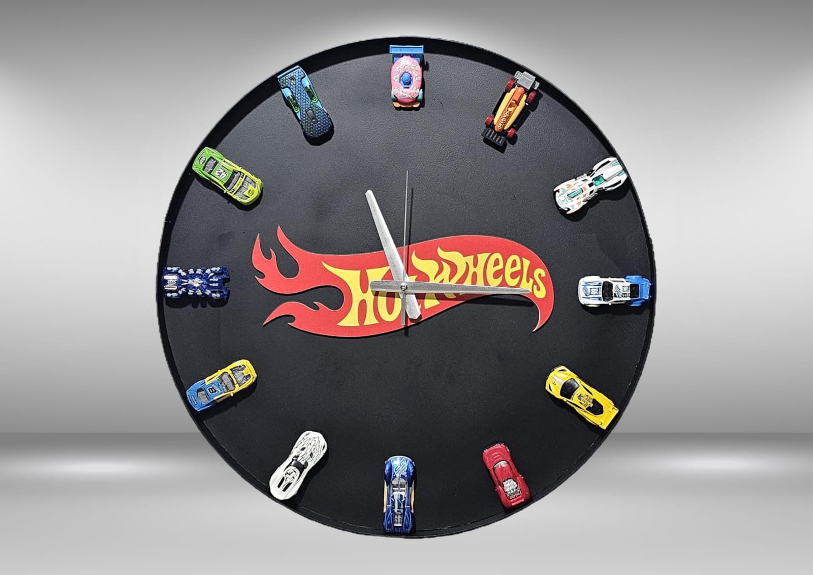 Hot Wheels Wooden Wall Clock, Personalized Car Lover Gift, Kids Room ...