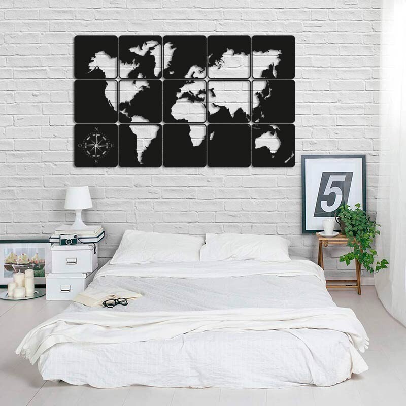 Wooden Multipart World Map, World Map, Wooden World Map, Wall Decor ...