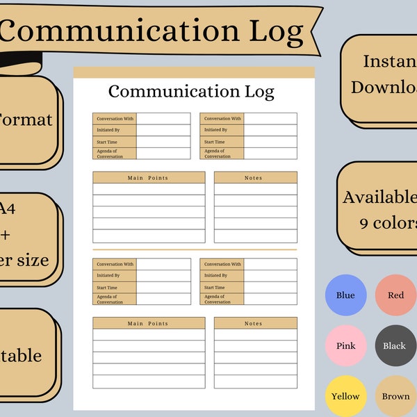 Communication Log - Etsy