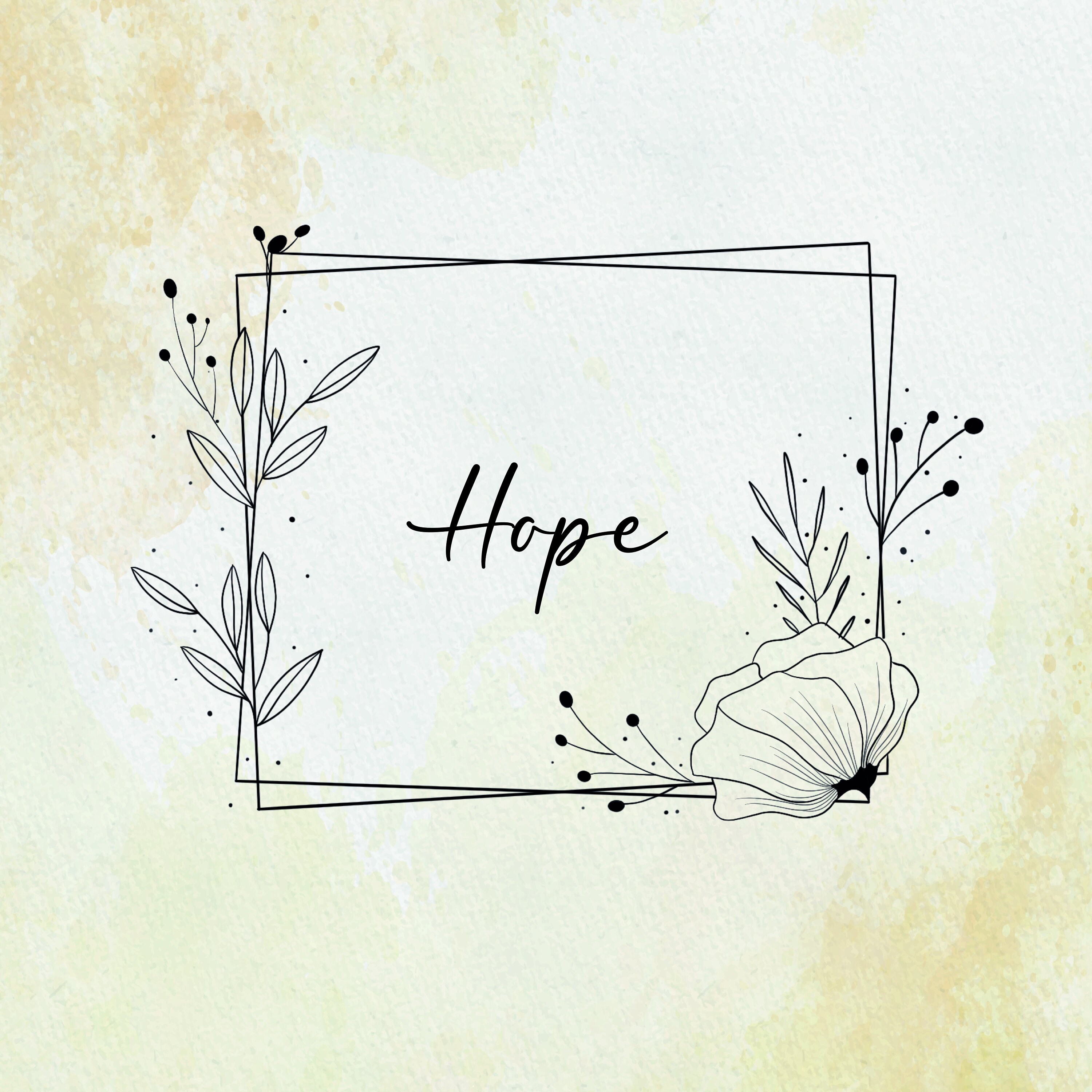 Rectangle Frame, Floral Frame, Wedding Frame, Leaves Frame, Wedding ...