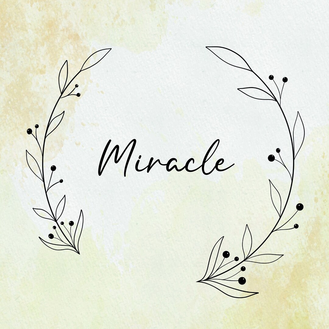 Miracle Circle Frame, Floral Frame, Wedding Frame, Leaves Frame, Wedding Border, Botanical Frame ...