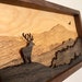 Elk in the Mountains Layered Wood Scene, Hunting, Nature, Adventure ...