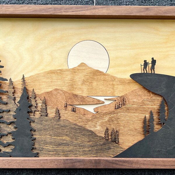 Layered Wood Art - Etsy