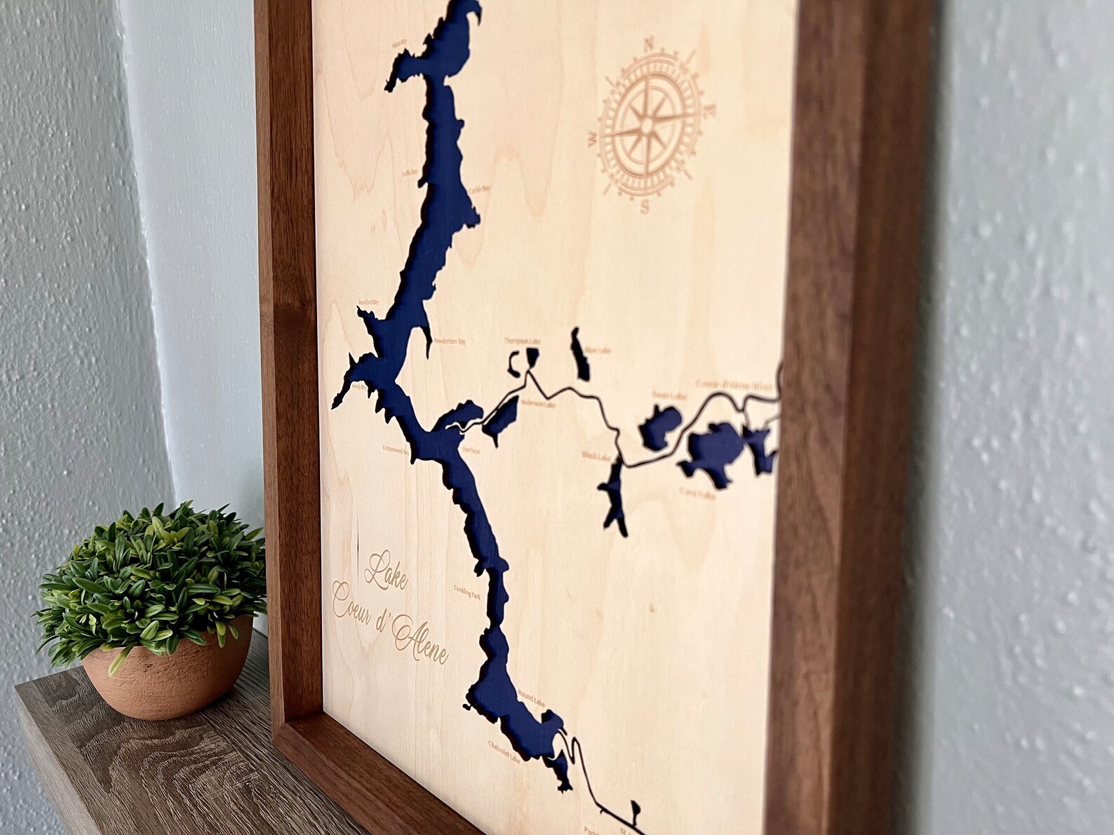 Lake Coeur D’alene Map, Family, Cabin, Lake Place, Idaho, Coeur D’alene ...