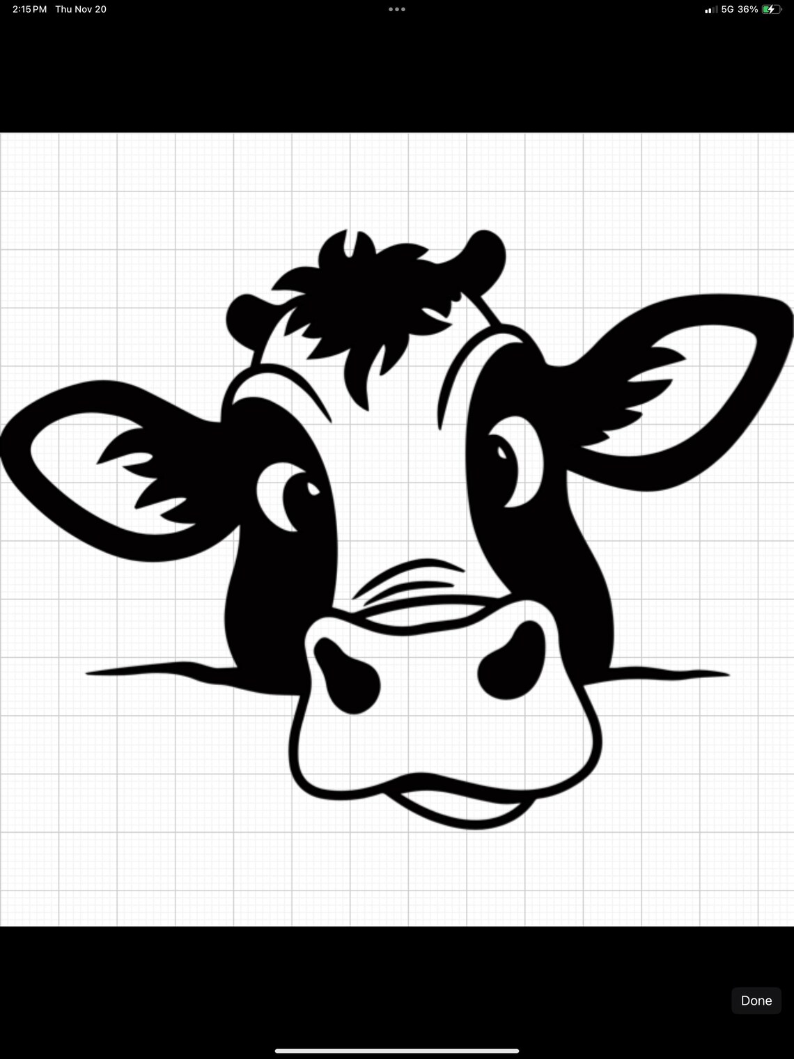 Peeking Cow Window Decal - Etsy