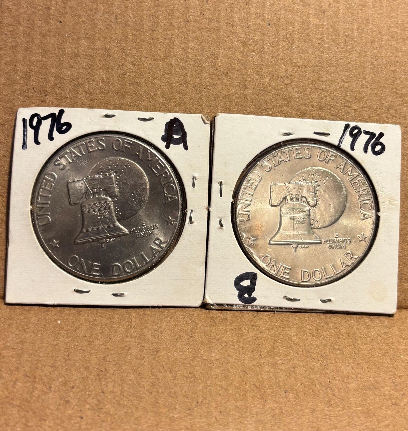 1976 Eisenhower Silver Dollars, 40% Silver Coins, DENVER Mint, 1776 Bicentennial Commemorative ...