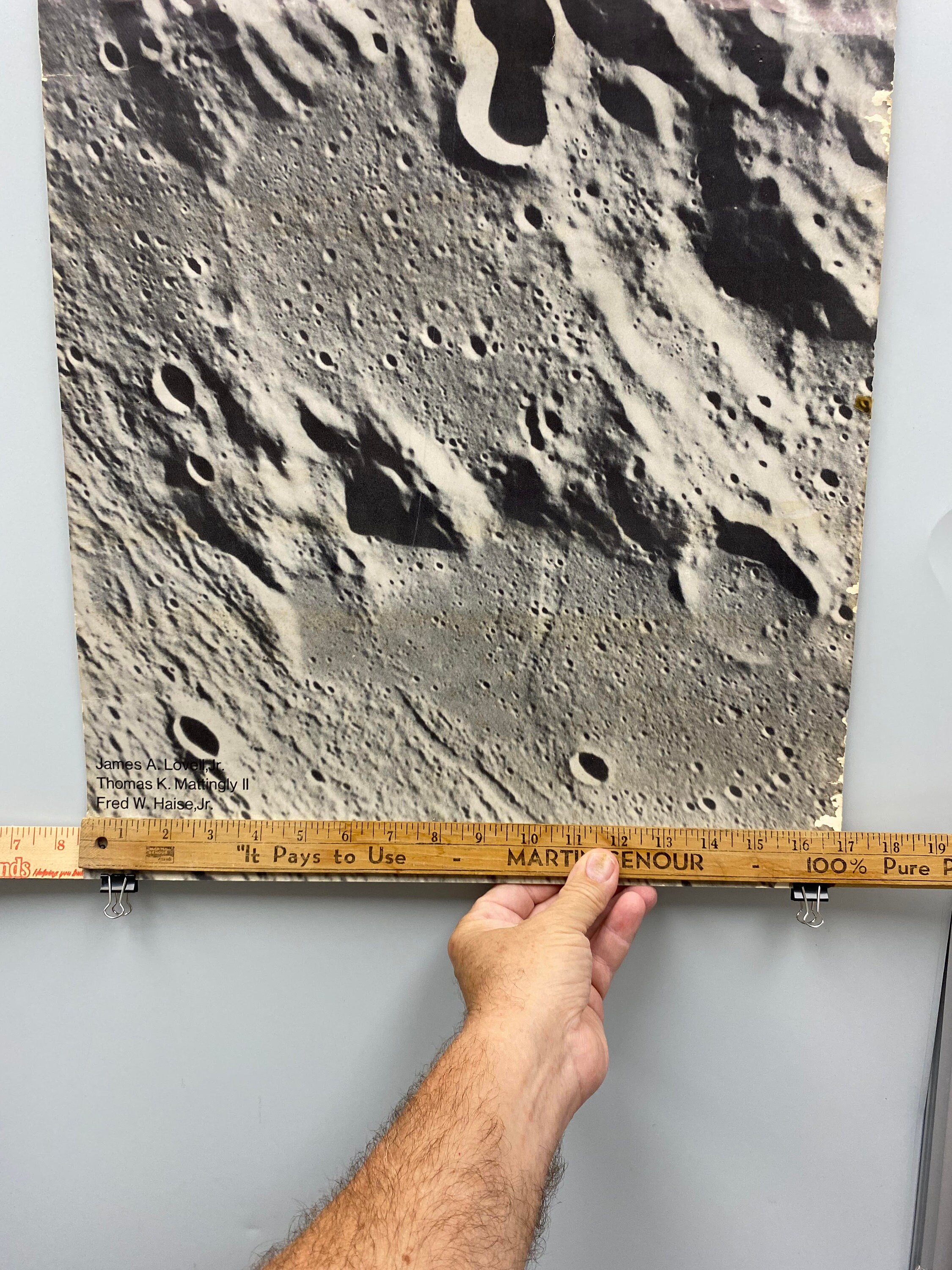 1970 Apollo 13, Man on the Moon, Poster Art, Lunar, NASA, Space, MCC ...