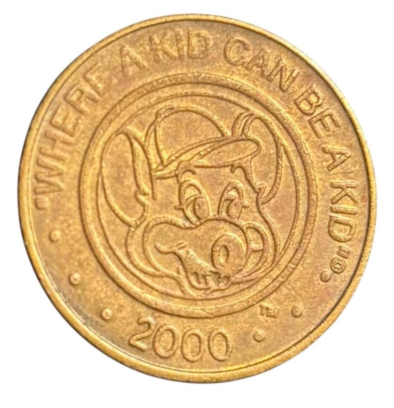 2000, 2002, 2003 Chuck E Cheese's Tokens 5 Prize Token, Chucky Cheese ...