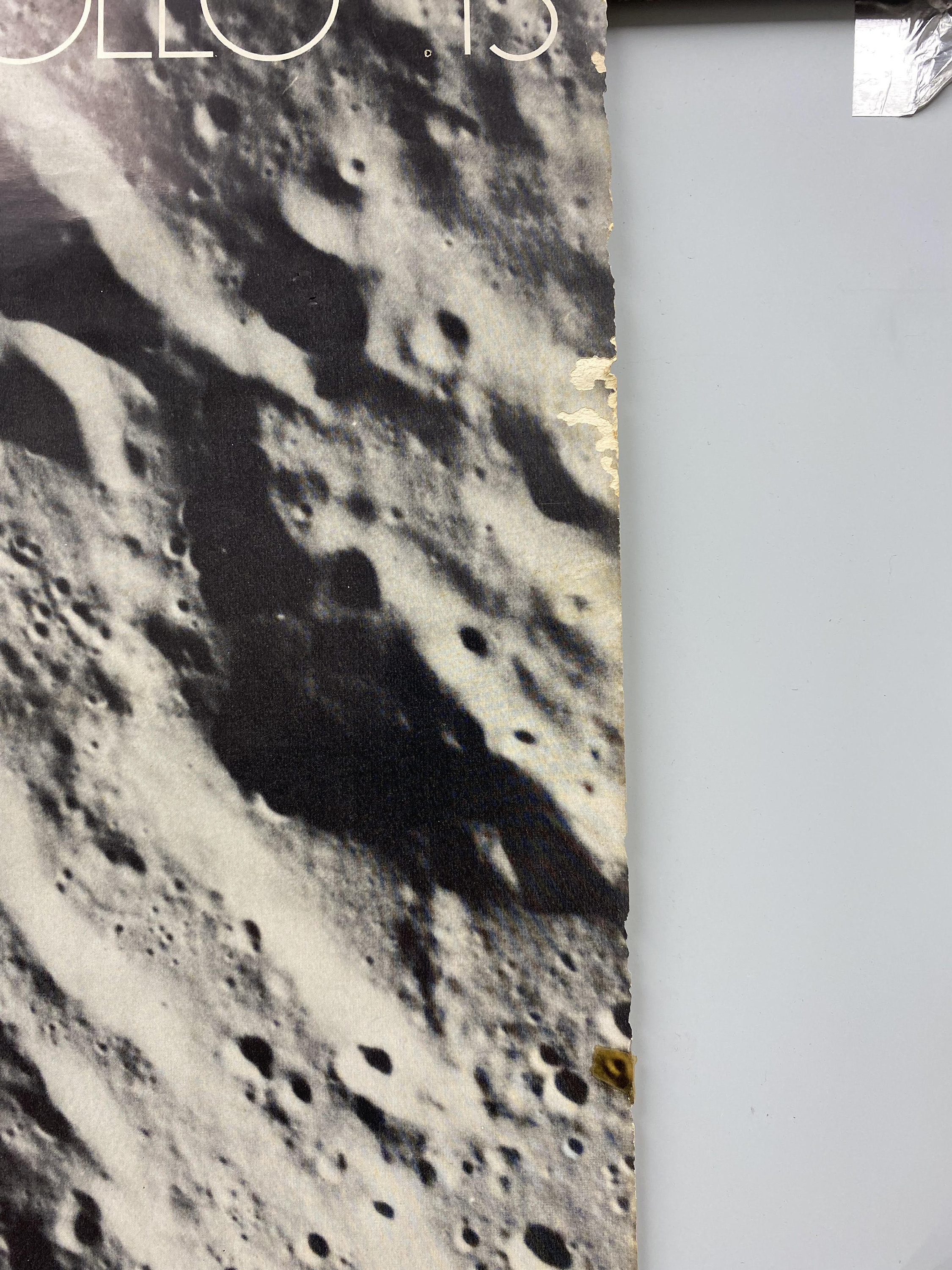 1970 Apollo 13, Man on the Moon, Poster Art, Lunar, NASA, Space, MCC ...