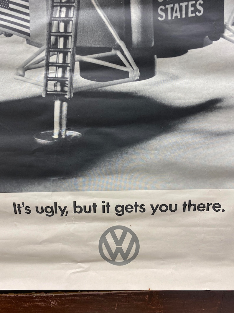 1969 VW, Lunar Lander, Apollo 11, Volkswagen Advertising Artwork, NASA ...