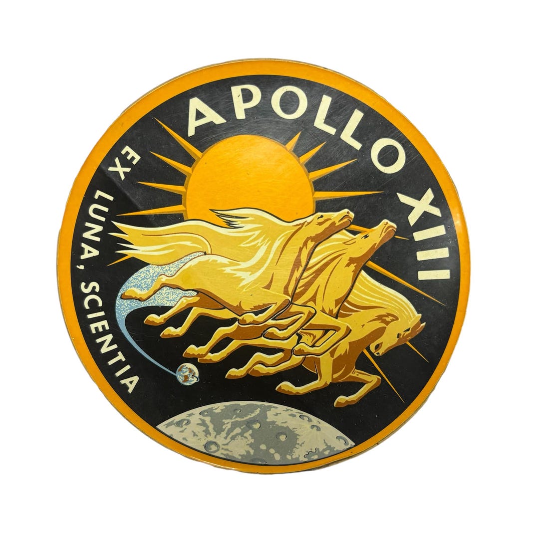 1970 Apollo XIII, Apollo 13, NASA, Vintage Decal, Sticker, Collectable ...