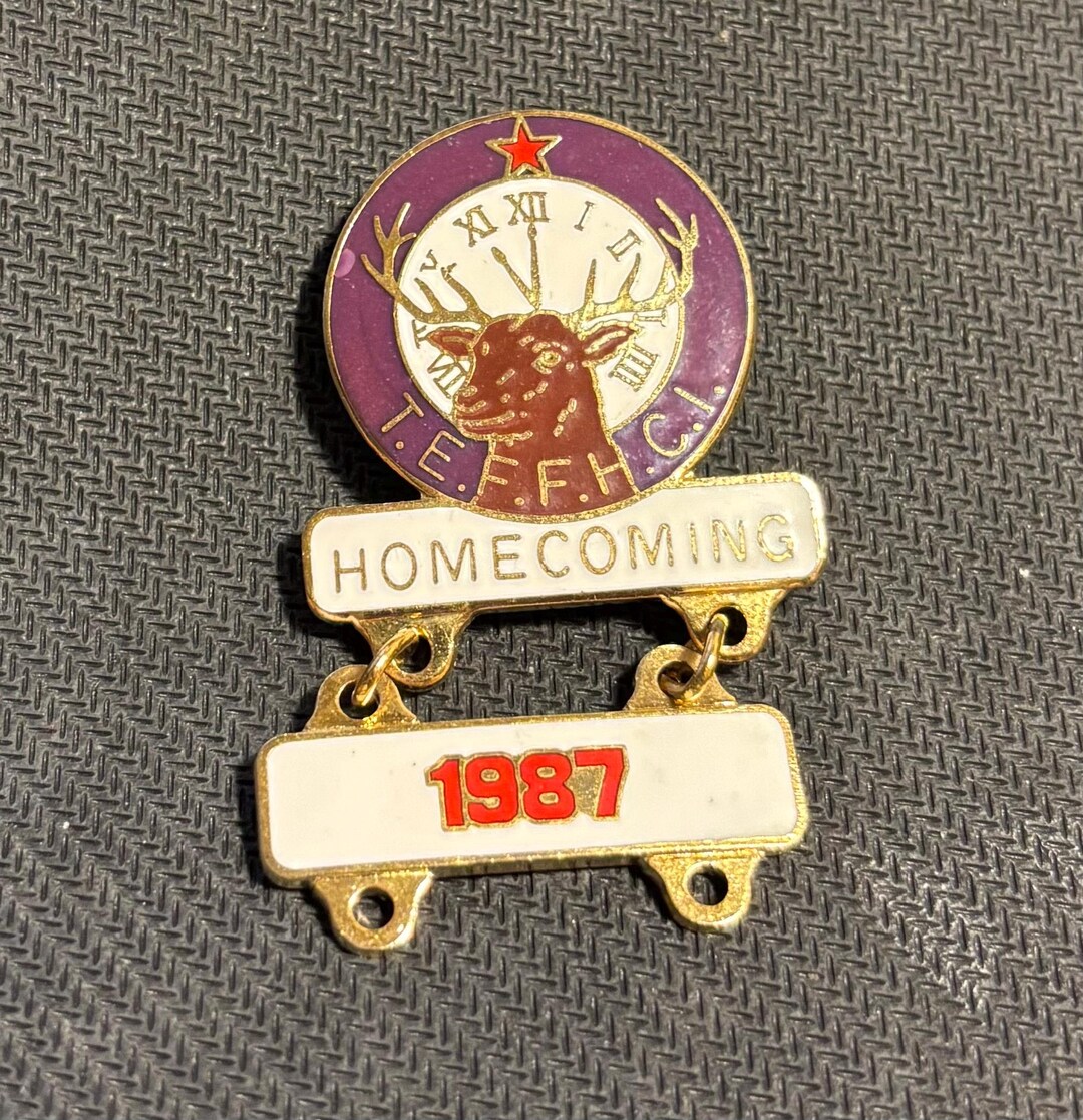 Vintage 1987 TEXAS ELKS Lapel Pin, T.E.F.F.H.C.I., HOMECOMING Elk Lodge ...