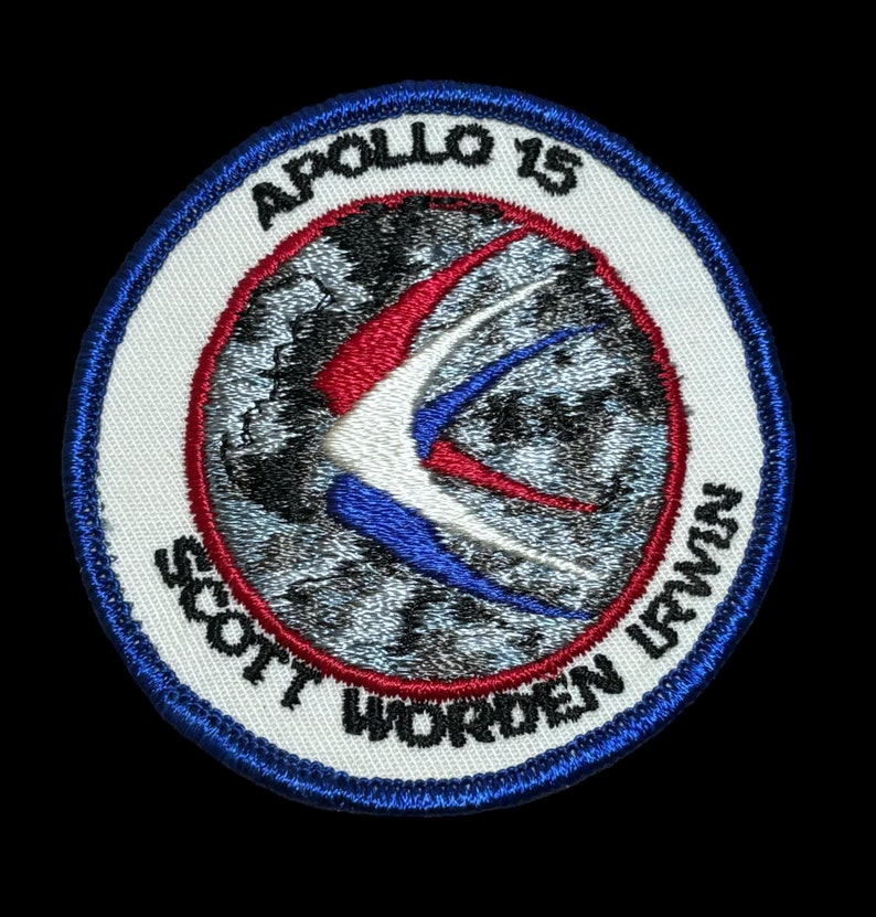 Vintage 1970's Apollo 15 Crew Patch, NASA, 1971 Original Cloth Patch ...