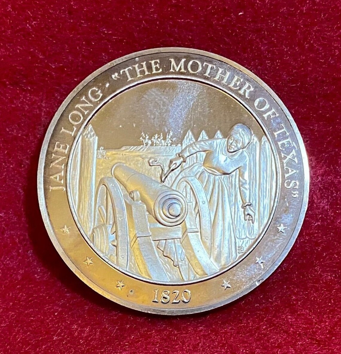 1968 Jane Long, Mother of Texas, 1821, Franklin Mint, Coin, Medal ...