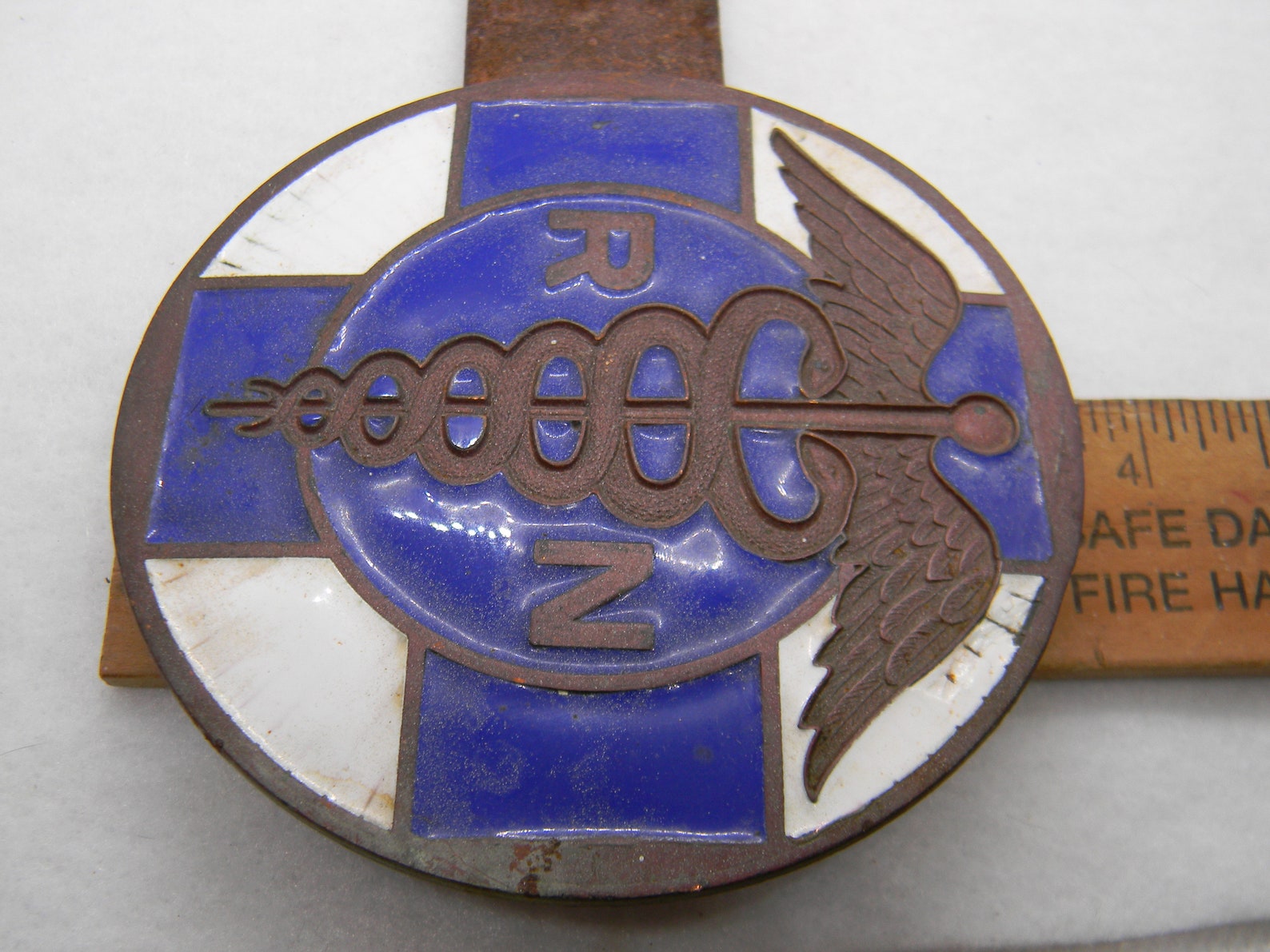 1950's Nurse License Plate Topper, Caduceus Car Badge, RN Nursing ...