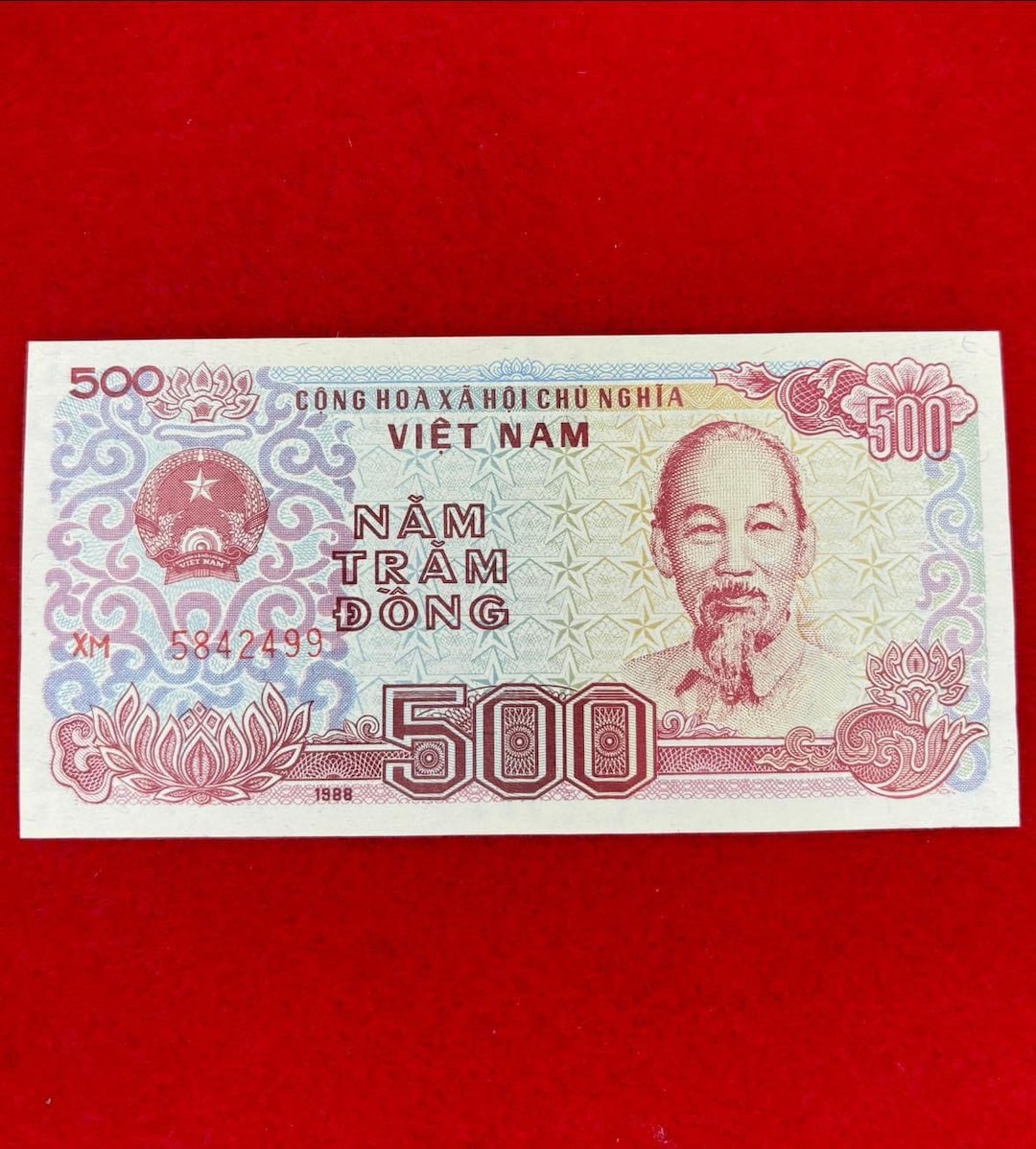 1988 Vietnam 500 Dong Viet Nam, Bank Note, Vietnamese Currency, Vietnam ...