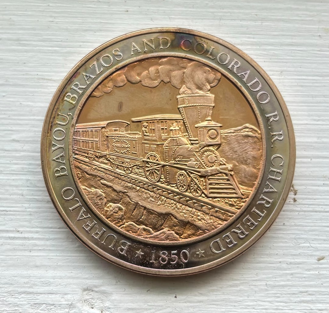 1968 Franklin Mint, Buffalo Bayou, Brazos & Colorado Railroad 1850 ...