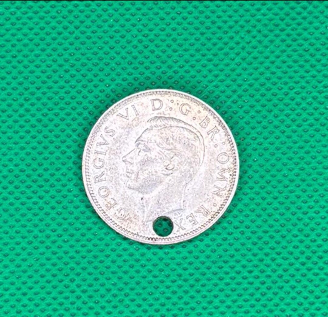 Vintage 1940's British, 1944 Great Britain, Coin 1 Florin, 2 Schillings ...
