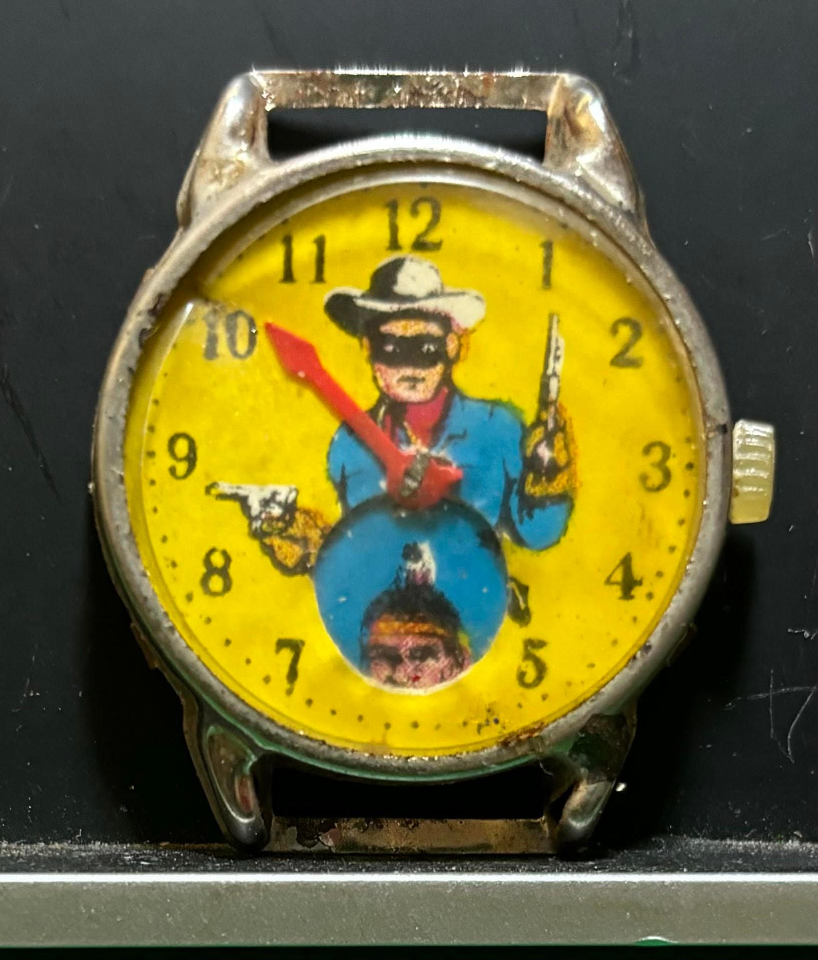 LONE RANGER Child's Toy Watch,national 1950's Tin Litho, Not Real Watch ...