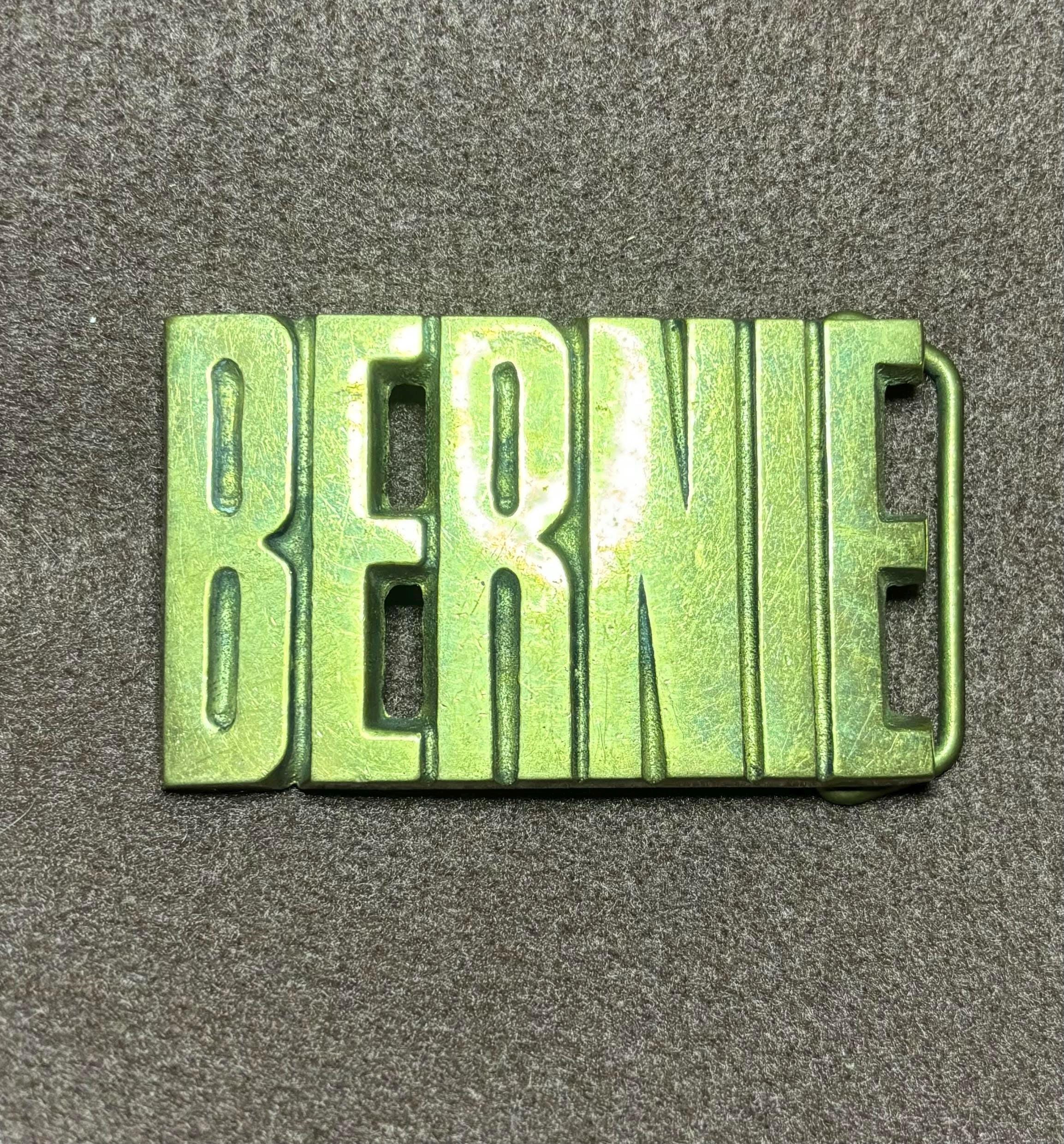 Vintage 1978 BERNIE Solid Brass Belt Buckle, BBB Baron Buckle, Taiwan ...